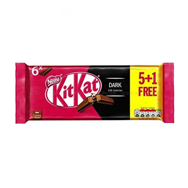 KIT KAT 2 FINGER DARK MULTIPACK PR5+1Free - Reliancewholesale.co.uk