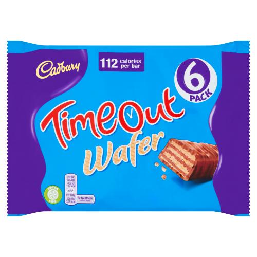 CADBURY TIMEOUT WAFER 6PK - Reliancewholesale.co.uk